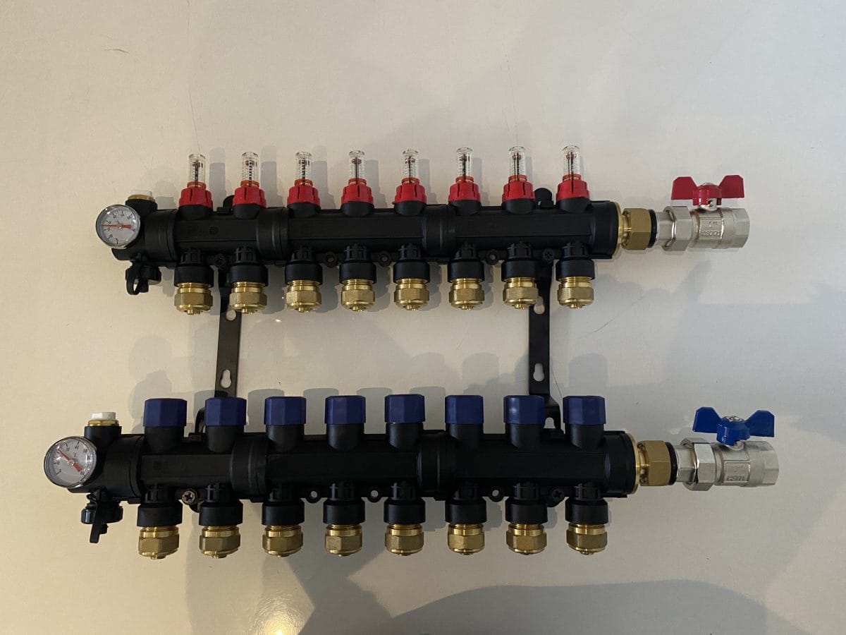 8 Port Hydronic Manifold - Heatrite Products