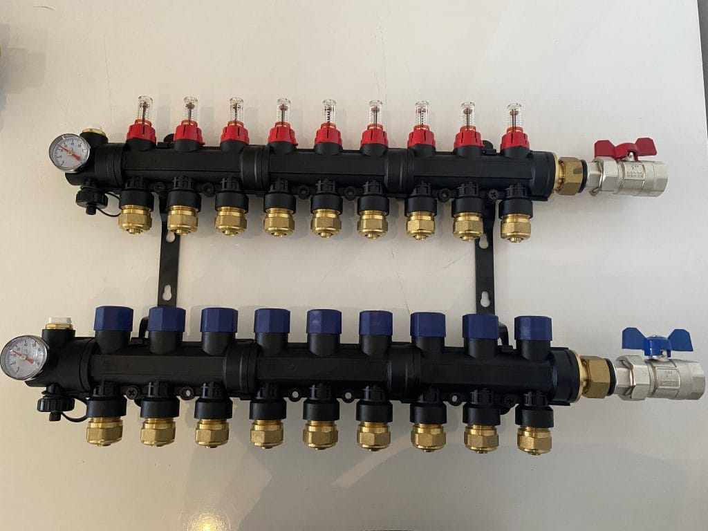 9 Port Hydronic Manifold - Heatrite Products